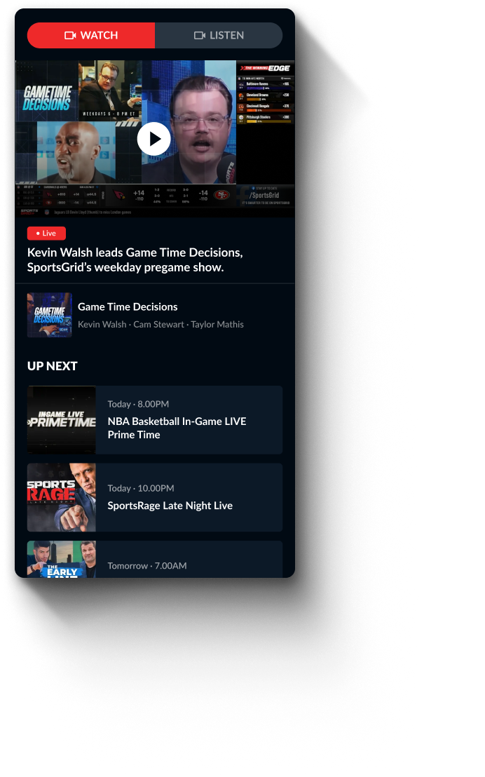 SportsGrid App: Download on the iOS App Store and Google Play